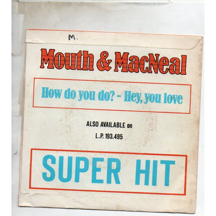 How do you do? / land of milk and honey de Mouth & Macneal, SP chez ...