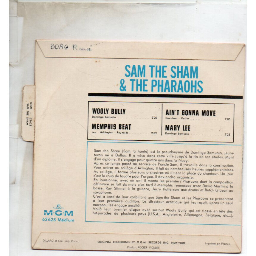 Wooly bully / memphis beat / ain't gonna move / mary lee de Sam The ...