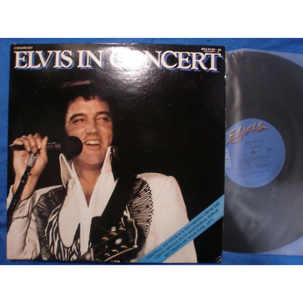 Elvis in concert by Elvis Presley, Double LP Gatefold with ctrjapan ...