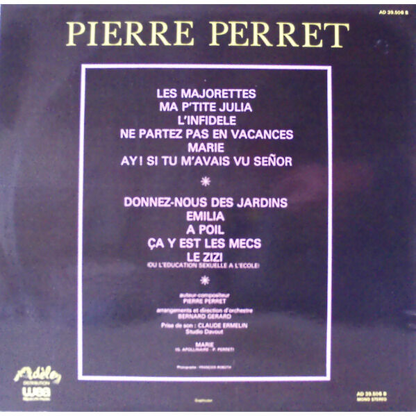 Le zizi de Pierre Perret, 33T chez bluefunk95 - Ref:126535344