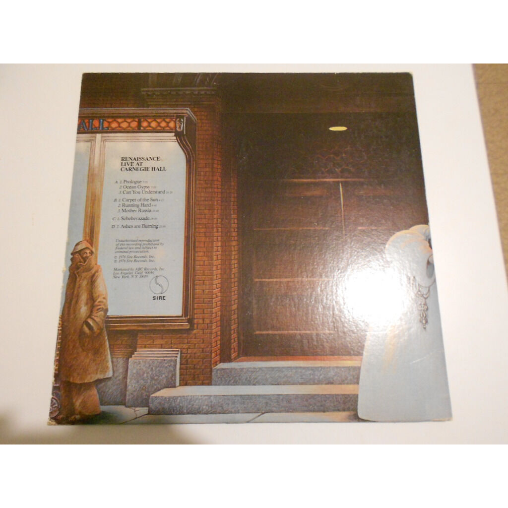 Carnegie hall live de Renaissance, Double 33T Gatefold chez stereotomy ...
