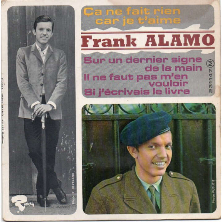 Ca ne fait rien car je t'aime - il ne faut m'en vouloir - sur un ...