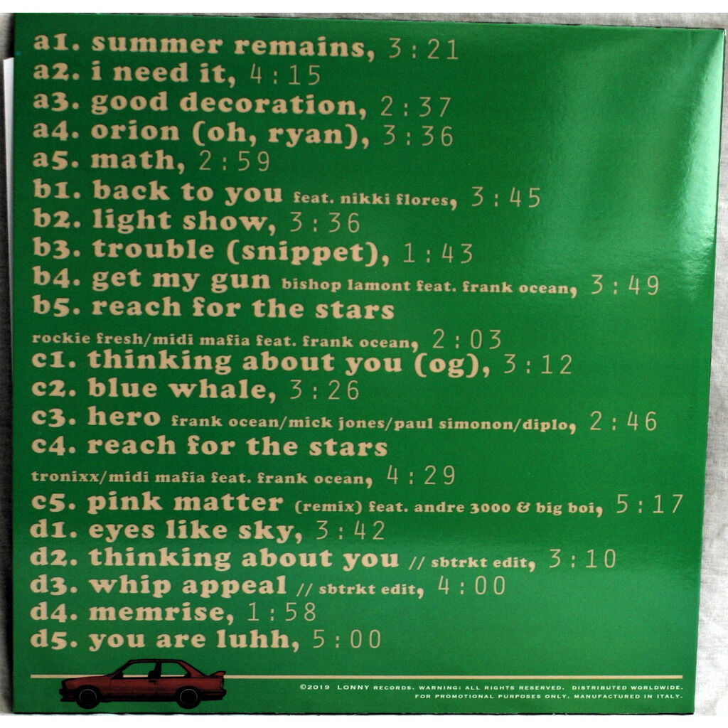 Unreleased, misc. vol. 3 2lp clear blue marbled vinyls / vinyles bleus ...