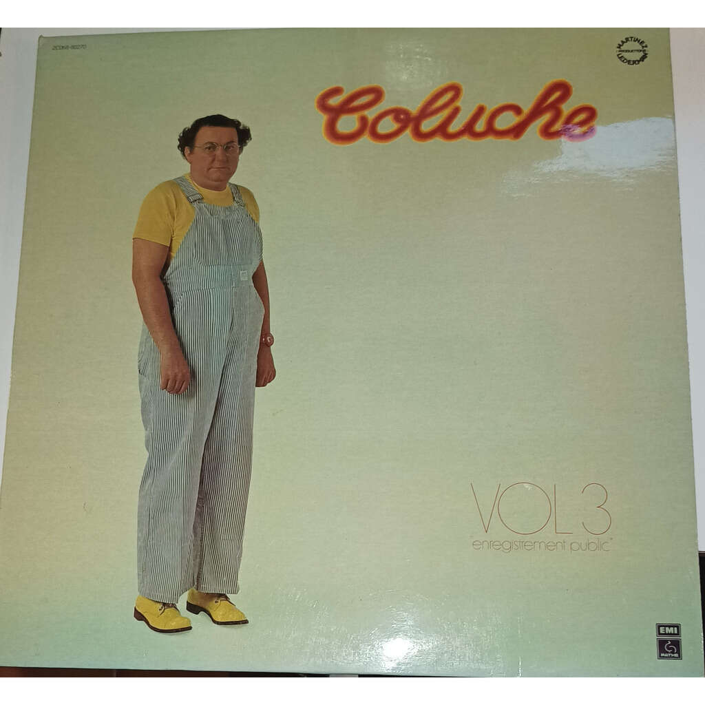 Vol.3 enregistrement public (humour) de Coluche, 33T chez carolinec3 ...