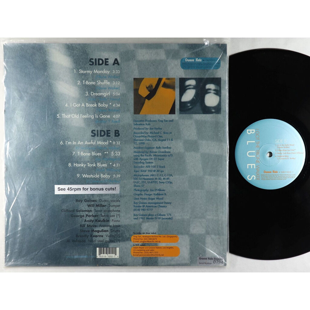 I got the t-bone walker blues de Roy Gaines Will Miller Clifford ...