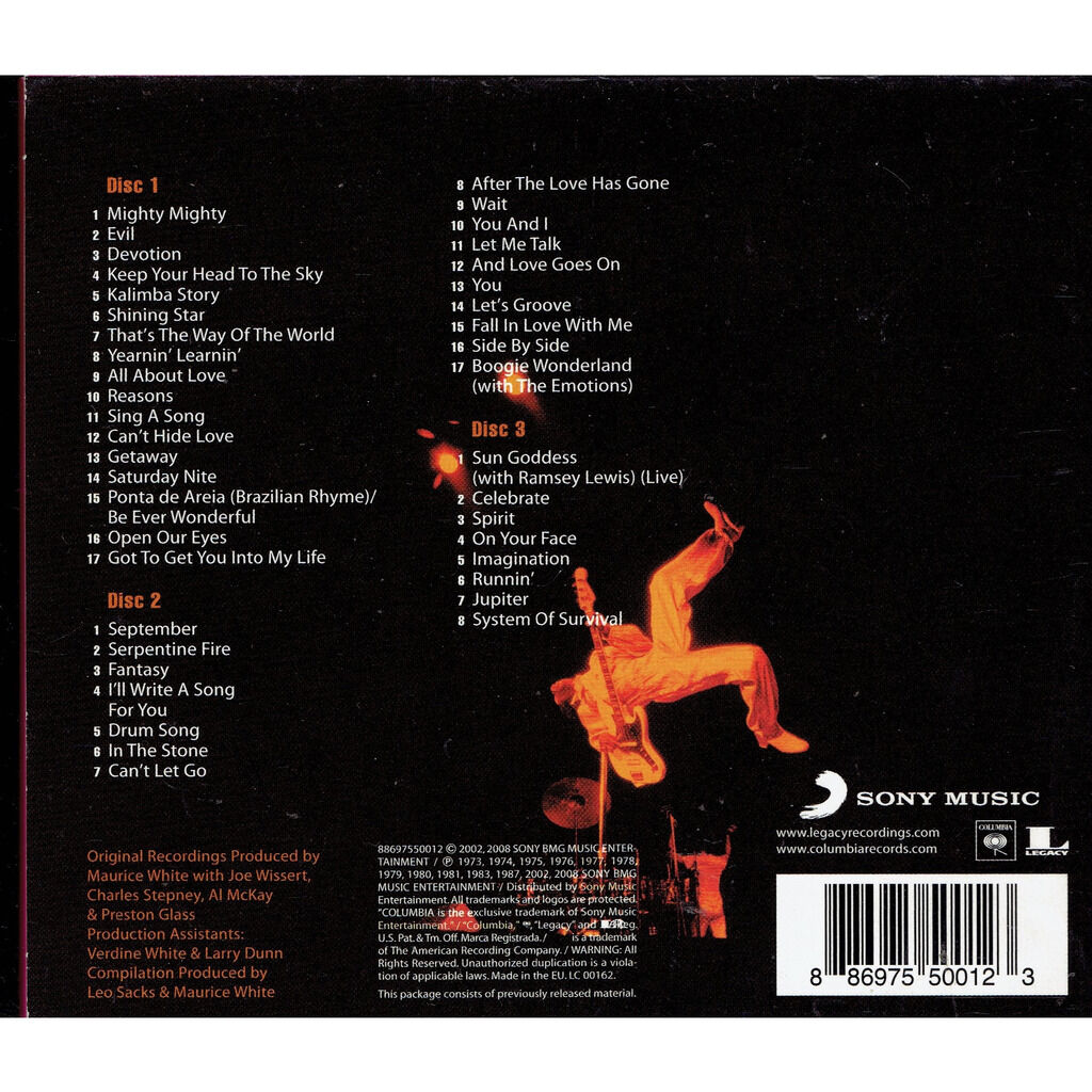 The essential by Earth Wind & Fire, CD x 3 with melodisk - Ref:127354144