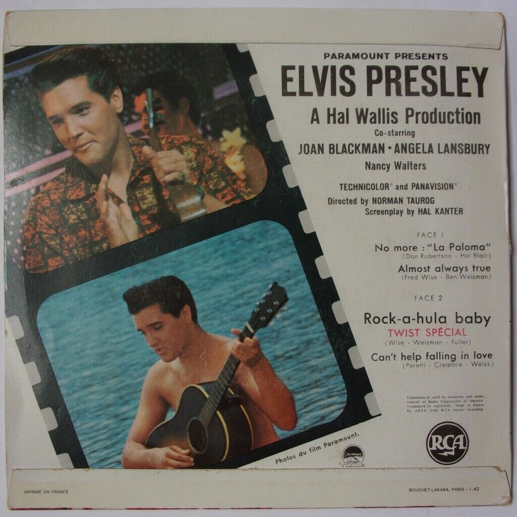 Blue hawaii: no more / almost always true / rock-a-hula baby / can't help falling in love de ...