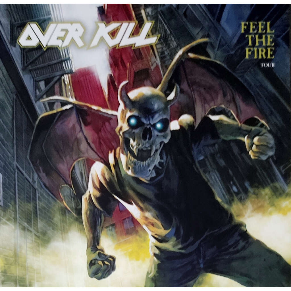 Overkill feel the fire tour -blue vinyl , LP for sale on Adrenalyn Records