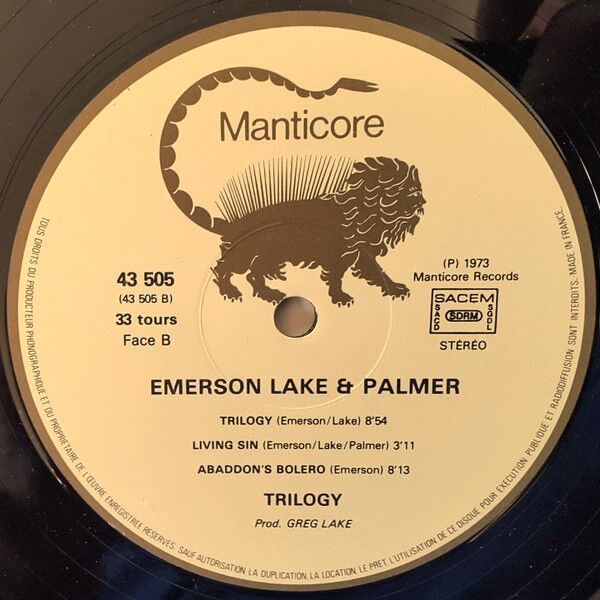 Trilogy by Emerson Lake & Palmer, LP Gatefold with crypto77 - Ref:26934063