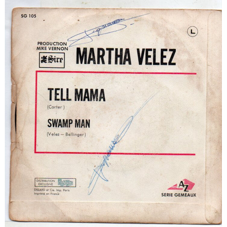 Tell mama / swamp man - Martha Velez - ( 7'' (SP) ) - セラー： orpheon3 ...