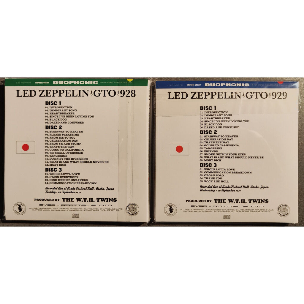 1971 gto live in osaka 6 cd box set japan import by Led Zeppelin, CD ...