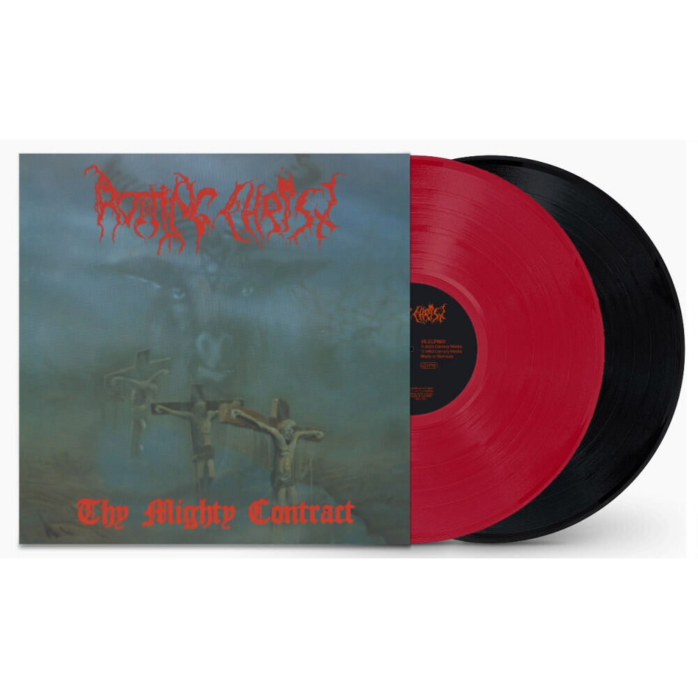 ROTTING CHRIST thy mighty contract. red & black vinyl, DOUBLE LP ...