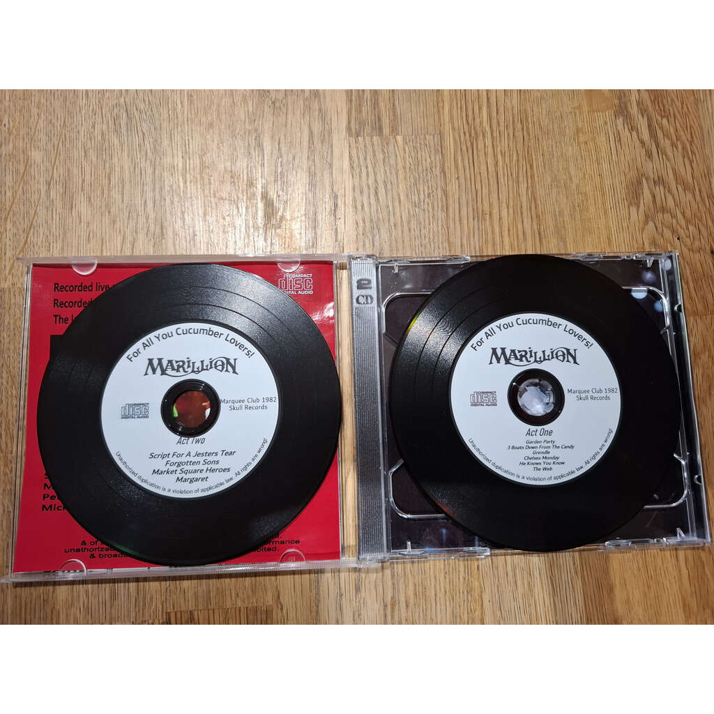 Marquee club 1982 by Marillion, CD with jjwil - Ref:128017198