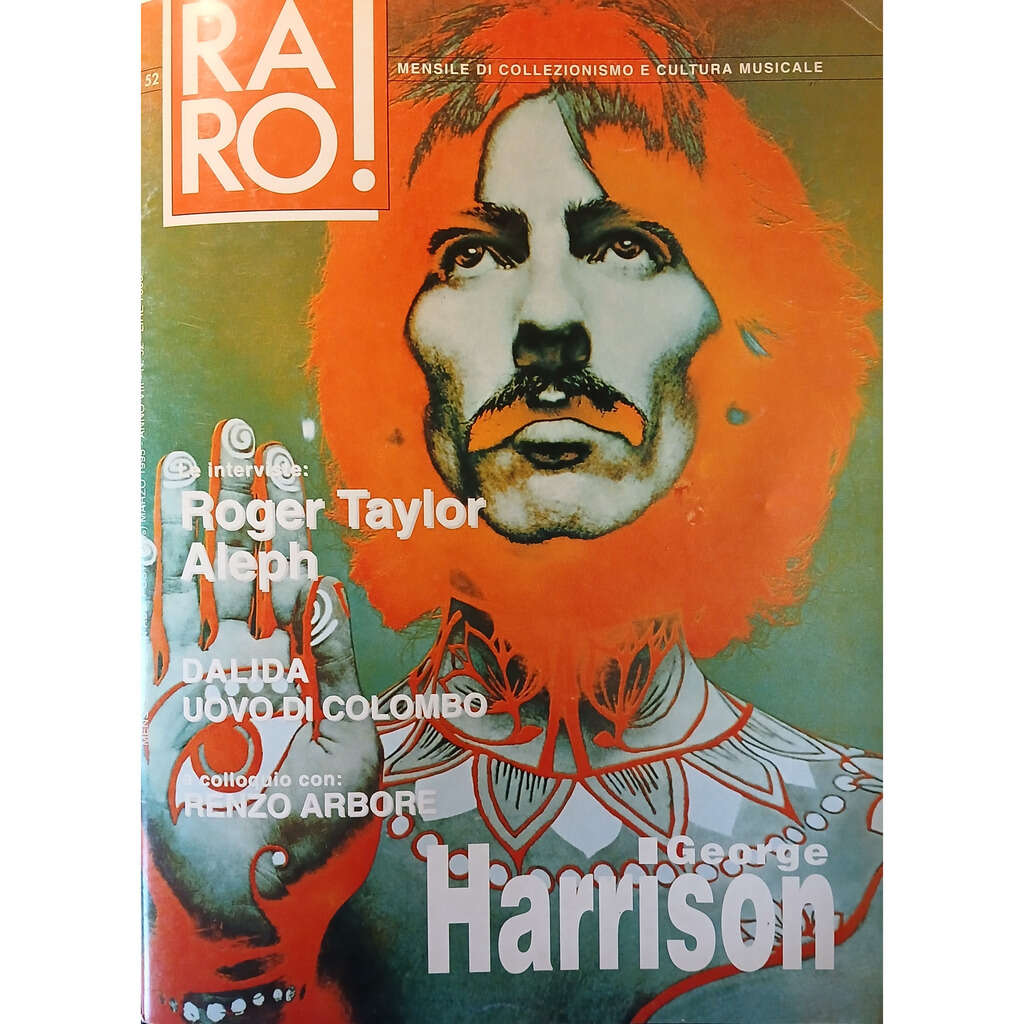 Raro! (n.52 march 1995) (italian 1995 george harrison front cover music ...