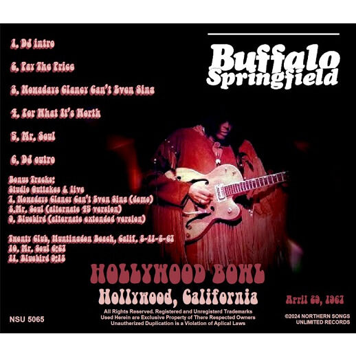 Live at the hollywood bowl 1967 april 29 ltd cd by The Buffalo ...