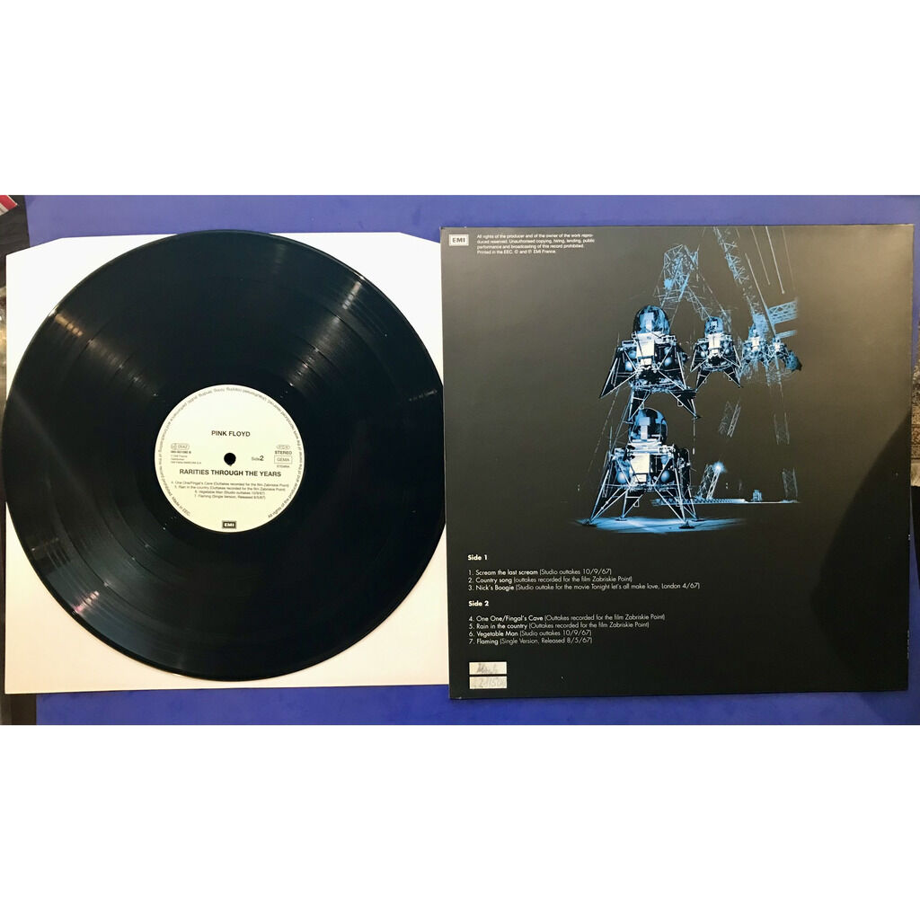 Pink floyd rarities through the years 1lp black vinyl, glossy cover ...