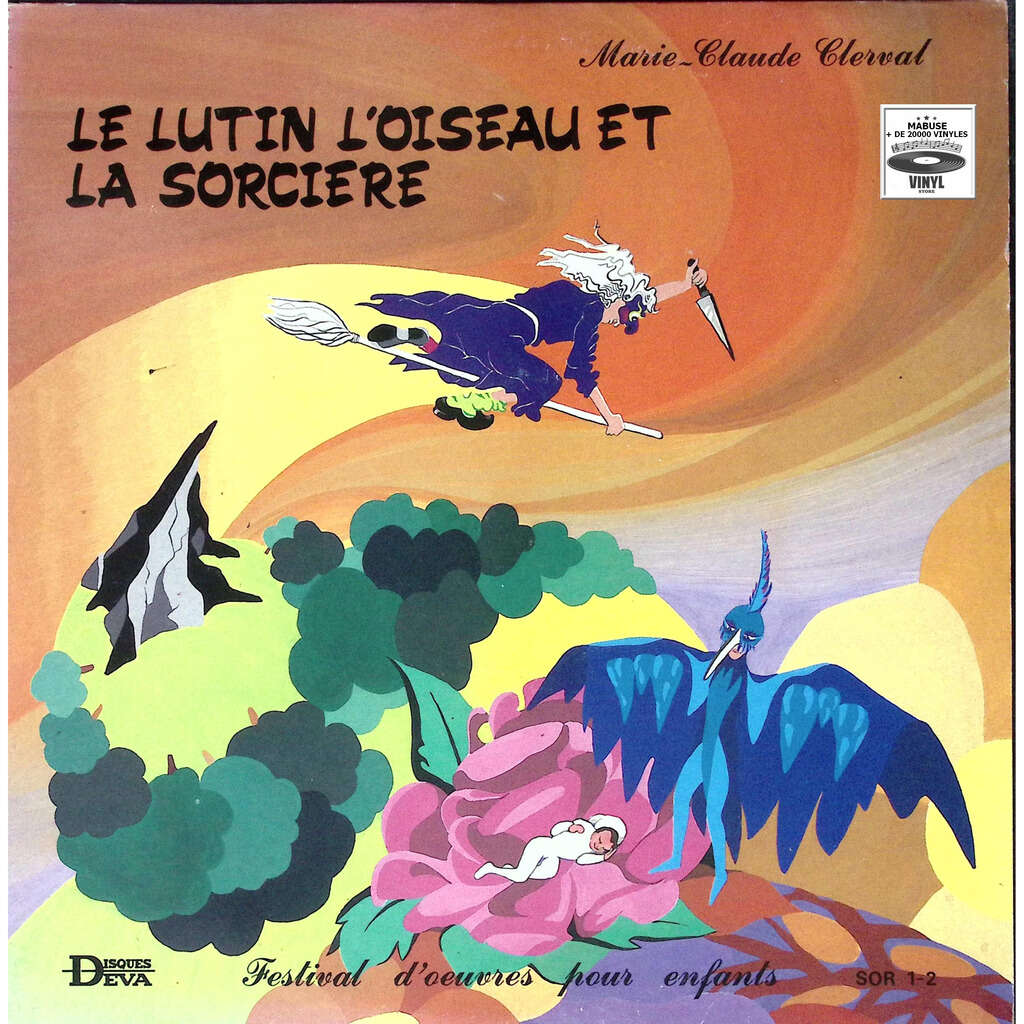 Le lutin l'oiseau et la sorciere by Clerval Marie Claude, Double LP ...