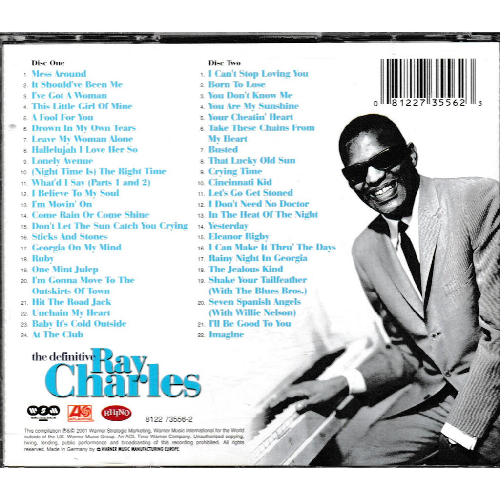 The definitive de Ray Charles, CD x 2 chez prenaud - Ref:128075966