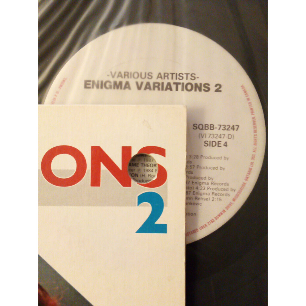 The enigma variations 2 by Various, Double LP Gatefold with DIGALOOP ...