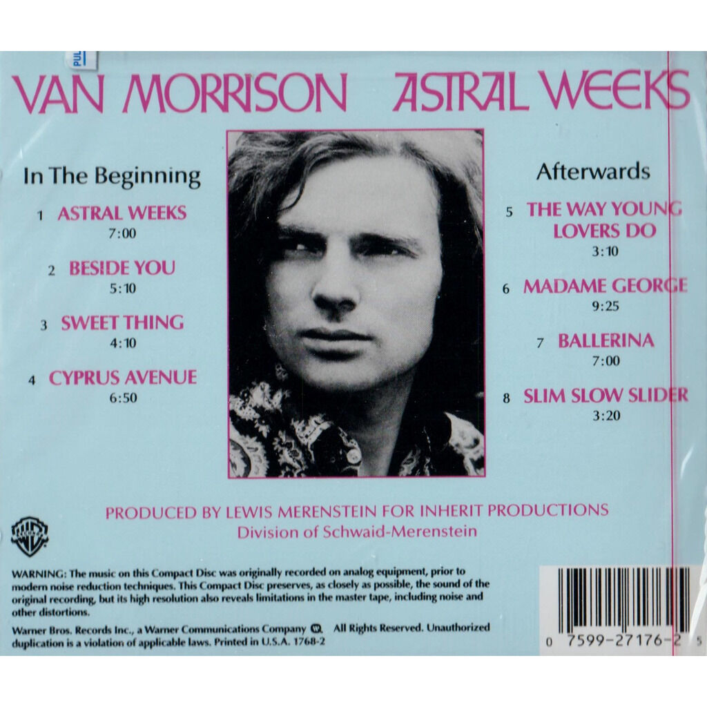 Astral weeks de Van Morrison, CD chez mferion - Ref:128110142