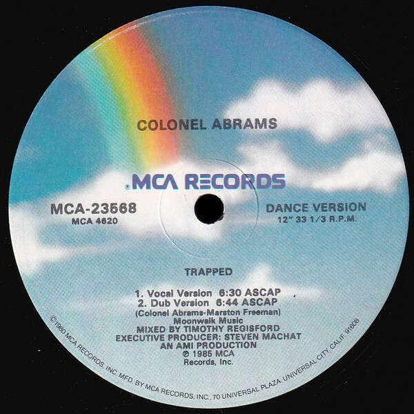COLONEL ABRAMS trapped, 12 inch 33 rpm for sale on PhilBoogieTimes