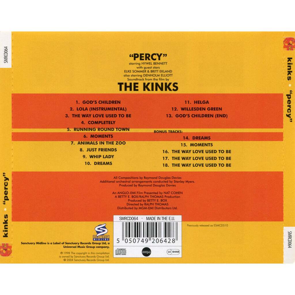 Percy by Kinks, CD with solarfire - Ref:119221655