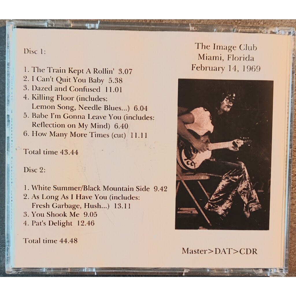 1969 miami florida 2 pro cdr de Led Zeppelin, CD x 2 chez jepiro57 ...