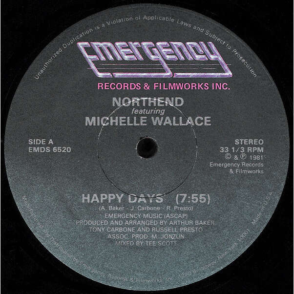 NORTHEND Featuring MICHELLE WALLACE happy days , Maxi 33T en vente sur ...