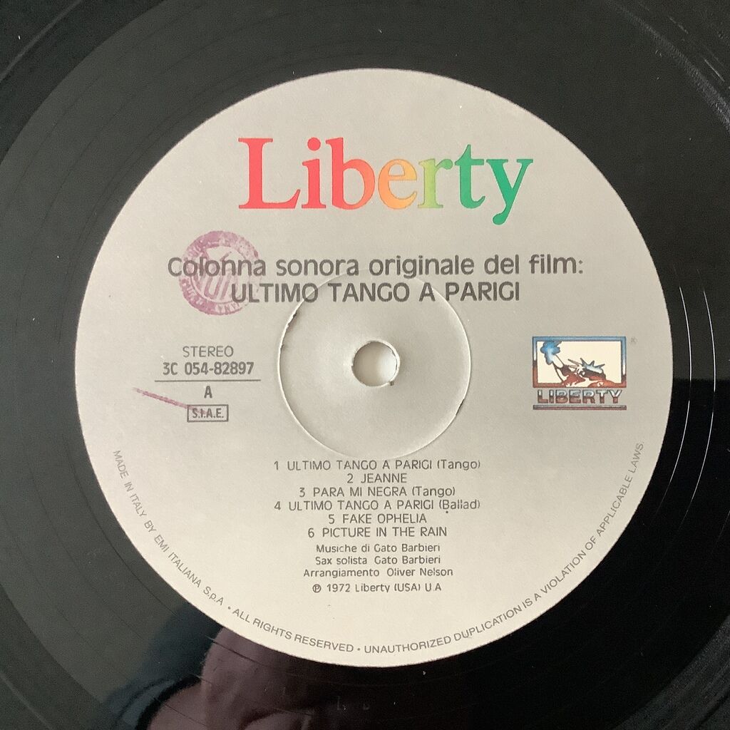 Ultimo tango a parigi (colonna sonora originale del film) de Gato ...