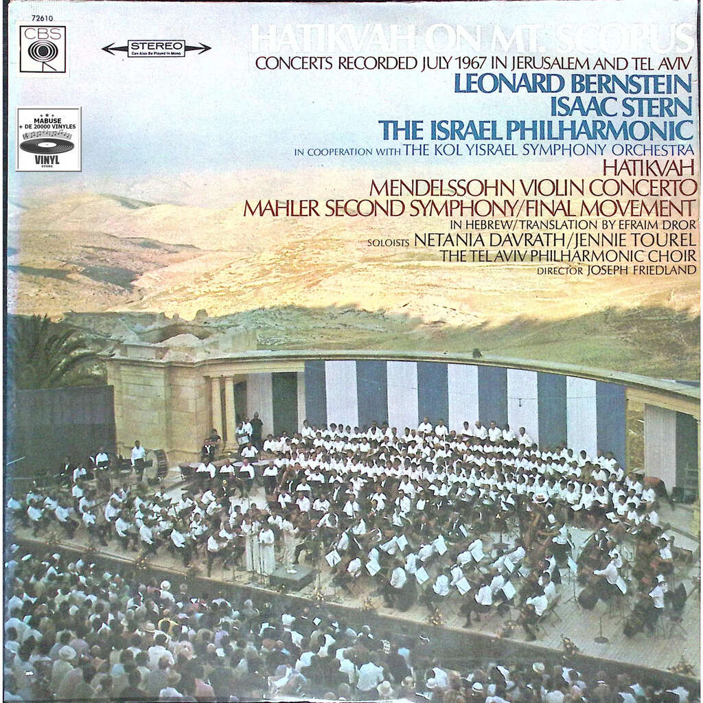 Concerts recorded july 1967 in jerusalem and tel aviv de Leonard ...
