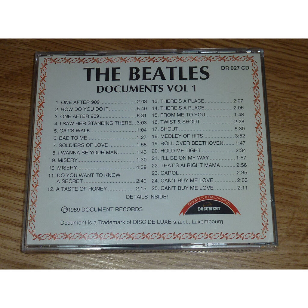 Documents volume 1 cd de Beatles, 50 gr chez trooper86 - Ref:128172520