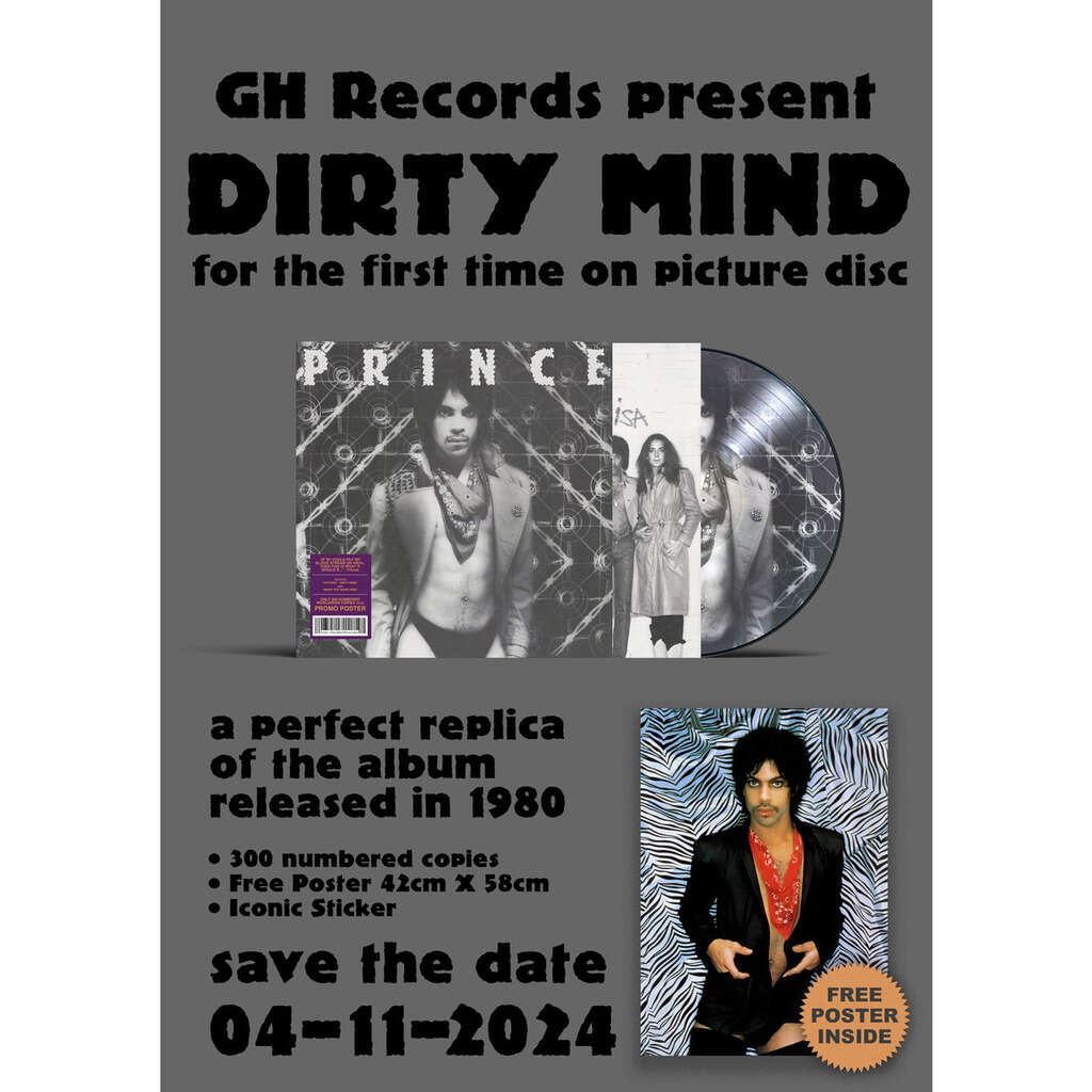 Dirty mind (1-lp vinyl picture disc) + sticker + poster. limited to 300 ...