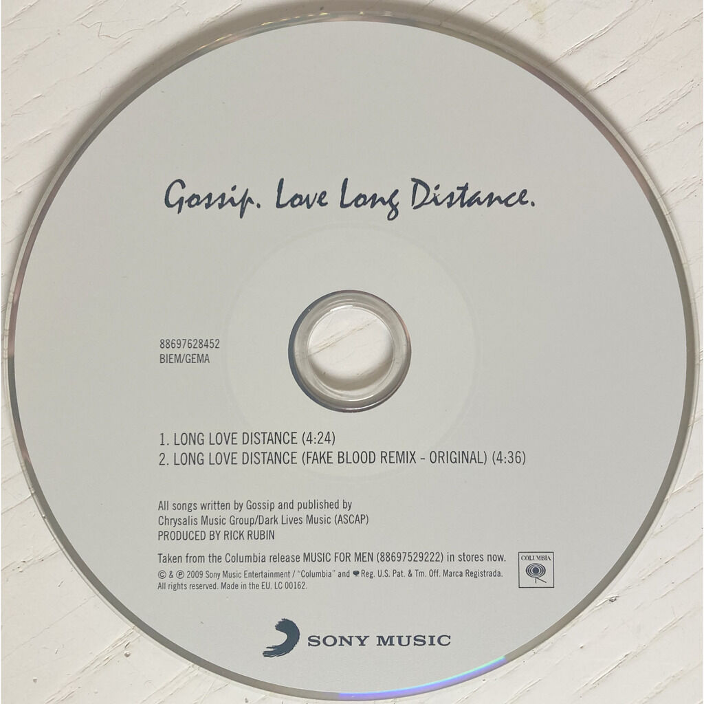Original euro pressing 2 tracks 1 maxi-cd. by Gossip - Love Long ...