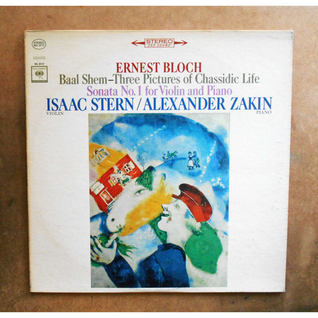 Ernest bloch sonata for violin & piano - baal schem - three pictures of ...