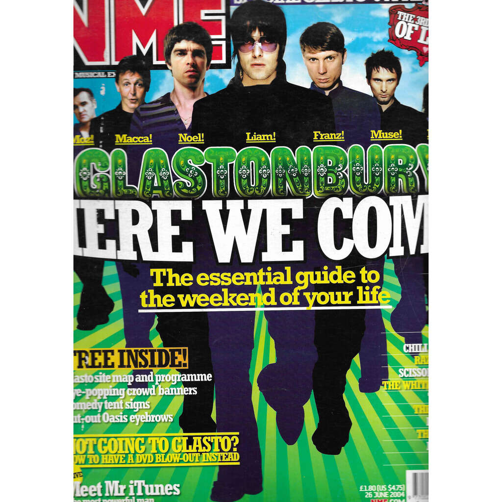 Nme magazine 26 june 2004 glastonbury (in english) de Nme Magazine 26 ...
