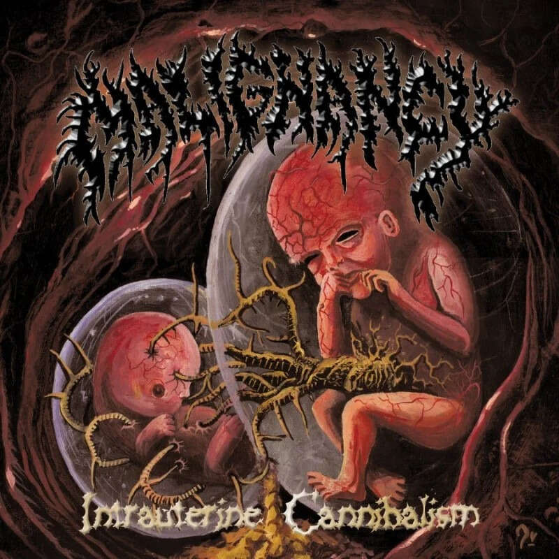 MALIGNANCY intrauterine cannibalism. black vinyl, LP for sale on ...