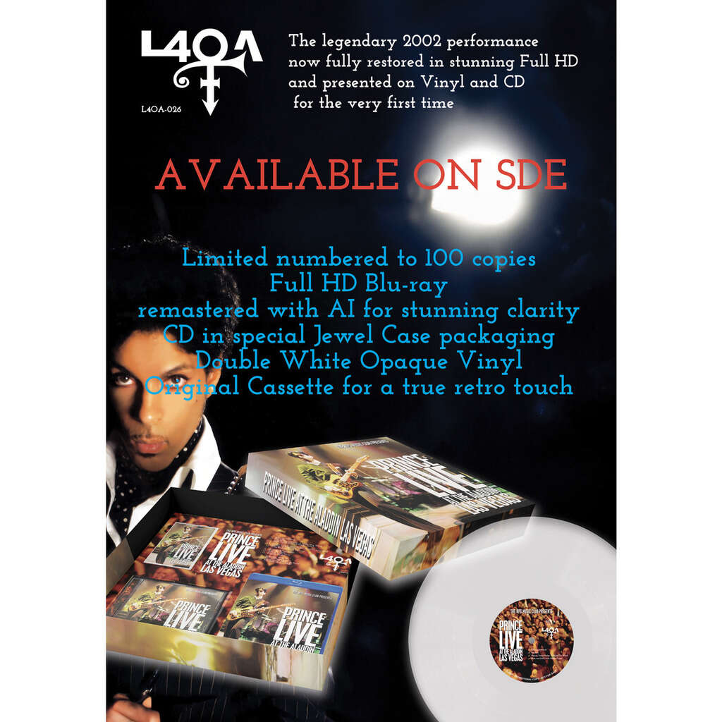 Live at the aladdin las vegas sde box (2-lp white + 1 bd + 1cd + 1 mc ...