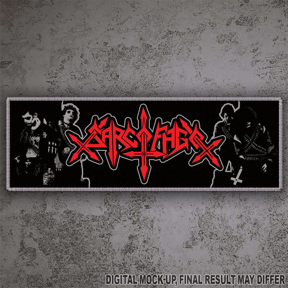 SARCOFAGO old logo, PATCH for sale on osmoseproductions.com